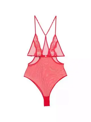 Patrizia Pepe Lace Bodysuit - Red