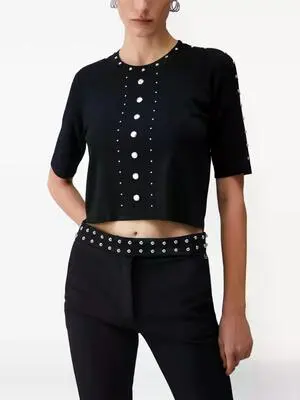 Liu Jo Stud-embellished Knit Top