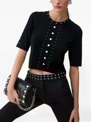Liu Jo Stud-embellished Knit Top