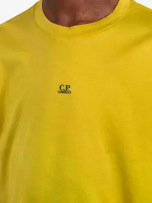 C.P. COMPANY Mercerized Jersey 70/2 Gasato Short-sleeve T-shirt - Yellow