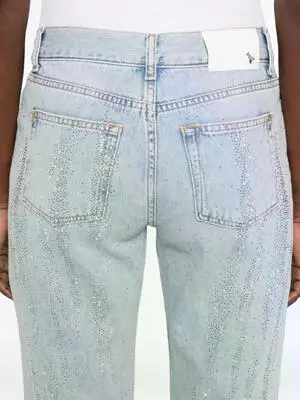 Patrizia Pepe Embellished Distressed Jeans