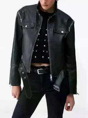 Liu Jo Detachable-sleeve Belted Jacket