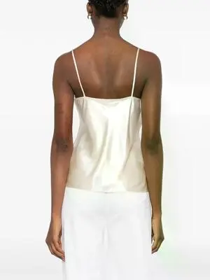 Alberta Ferretti V-neck Spaghetti Strap Blouse