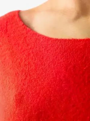 American Vintage Long-sleeve Boat-neck Sweater - Red