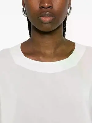 Ermanno Scervino Cuff Silk Knitwear - White