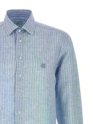 Etro Striped Logo-embroidery Shirt