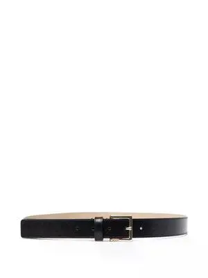 Hugo Diamond-pattern Leather Belt - Black
