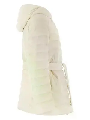 Herno Belted Hooded Puffer Jacket - Neutrals
