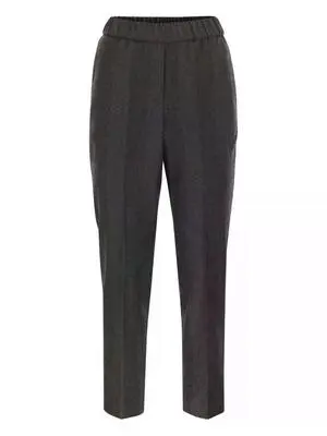 Peserico Elasticated Herringbone Trousers