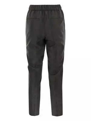 Peserico Elasticated Herringbone Trousers