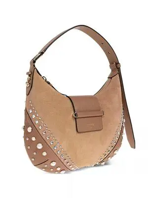 JIMMY CHOO Small Studded Shoulder Bag - Neutrals