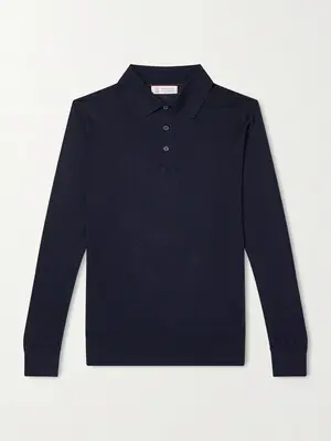 Men's Brunello Cucinelli Navy Shirts
