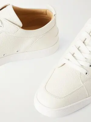 CHRISTIAN LOUBOUTIN Rantulow Full-grain Leather Sneakers