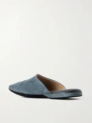 Charvet Suede Slippers - Gray