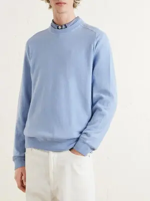 Massimo Alba Cashmere Crewneck Sweater - Blue