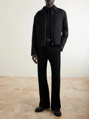 JIL SANDER Virgin Wool Blouson Jacket - Gray