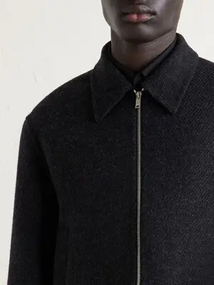JIL SANDER Virgin Wool Blouson Jacket - Gray