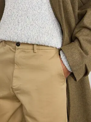 Barena Venezia Straight-leg Cotton-gabardine Trousers - Neutrals