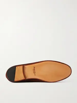Ralph Lauren Purple Label Suede Penny Loafers