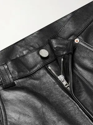 Vetements Straight-leg Leather Trousers