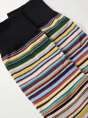 Paul Smith Striped Cotton-blend Socks