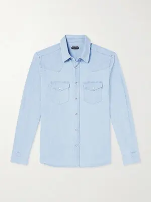 Men's Blue Chambray Shirts
