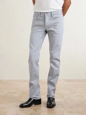 TOM FORD Slim-fit Straight-leg Cotton-blend Trousers