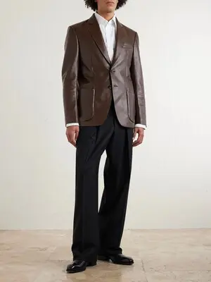 TOM FORD Leather Blazer