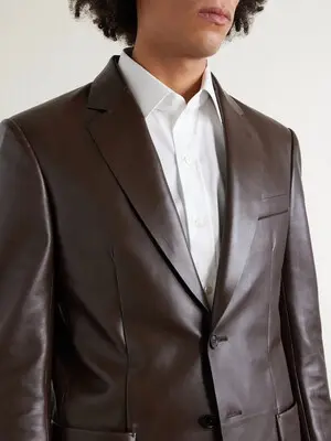 TOM FORD Leather Blazer
