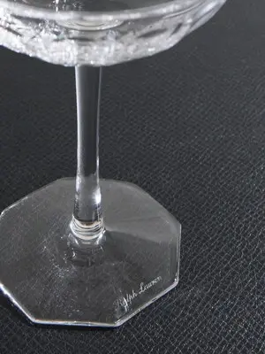 Ralph Lauren Coraline Crystal Champagne Coupe