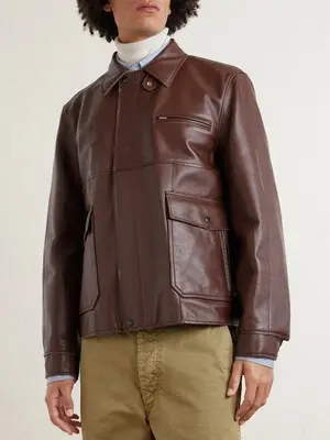 Sacai Leather Blouson Jacket