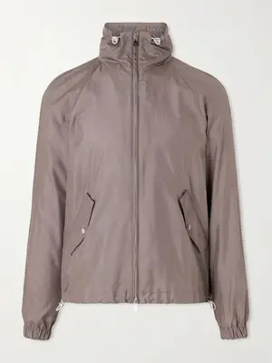 Brunello Cucinelli Silk-blend Bomber Jacket