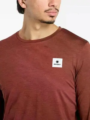 SAYSKY Graphic Print Long Sleeve Crewneck T-shirt