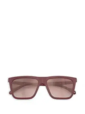 Emporio Armani Rectangle-frame Eyeglasses - Red