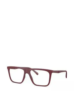Emporio Armani Rectangle-frame Eyeglasses - Red