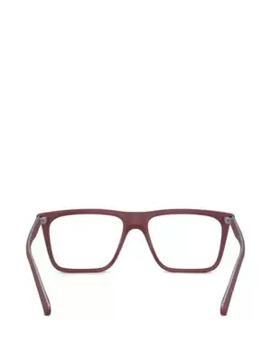 Emporio Armani Rectangle-frame Eyeglasses - Red