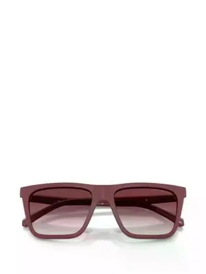 Emporio Armani Rectangle-frame Eyeglasses - Red
