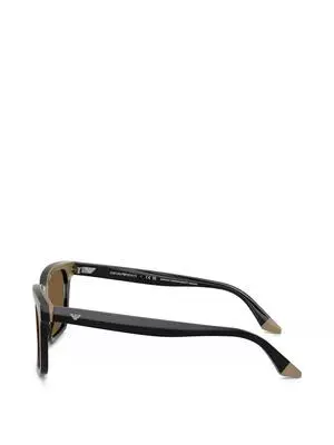 Emporio Armani Rectangle Sunglasses - Black
