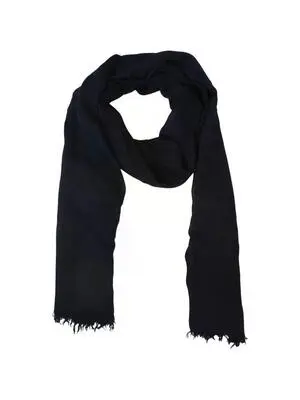 120% Lino Fringed Scarf - Blue