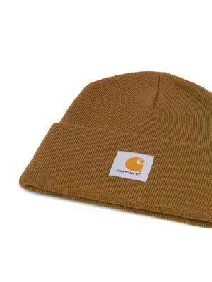 Carhartt Work In Progress Logo Beanie Hat - Brown