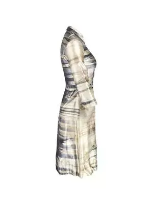 Prada Printed Shirt Dress With Belt