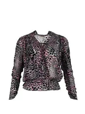 Zadig&Voltaire Leopard-print V-neck Blouse
