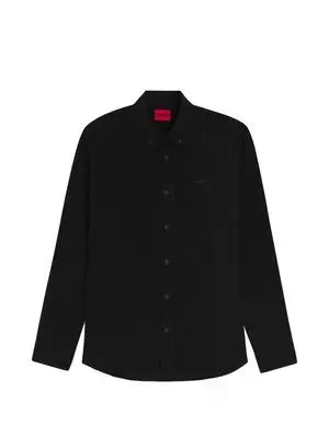 Hugo Logo-detail Shirt - Black