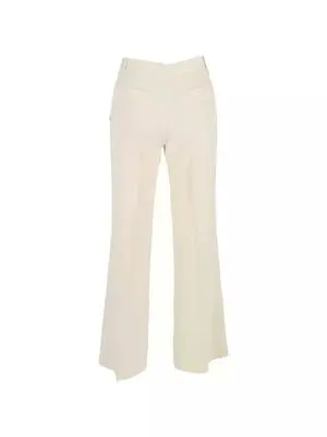 THE ROW Flared Cotton Trousers