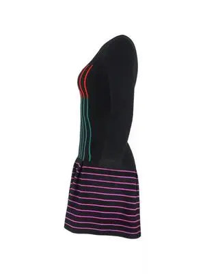 Fendi Flared Striped Mini Dress