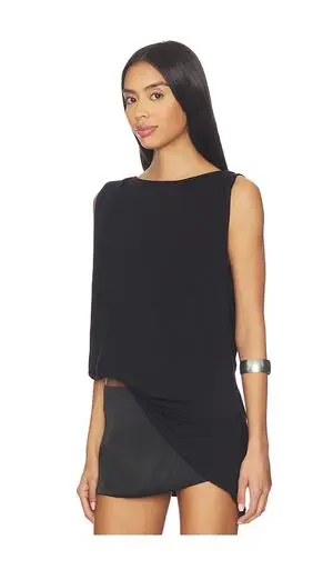 Superdown Caprice Asymmetrical Top - Black
