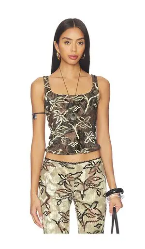 SIEDRES Cali Top - Brown