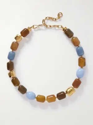 LIZZIE FORTUNATO Palomino Gold-plated Stone Necklace - Multi