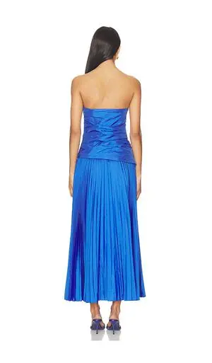 Simkhai Arie Strapless Bustier Midi Dress