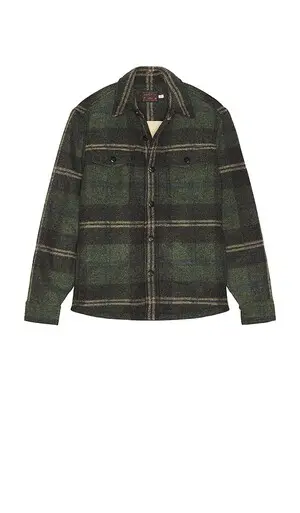 Faherty Brand Fleece Lined Shacket - Green